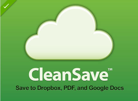 Clean and Save Web Pages to Dropbox or Google Docs with CleanSave for ...