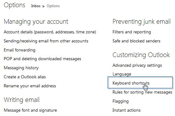 Microsoft Outlook Keyboard Shortcuts Technology Bites
