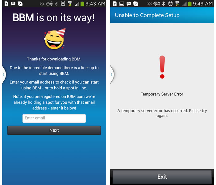 BBM for Android and iOS is now available